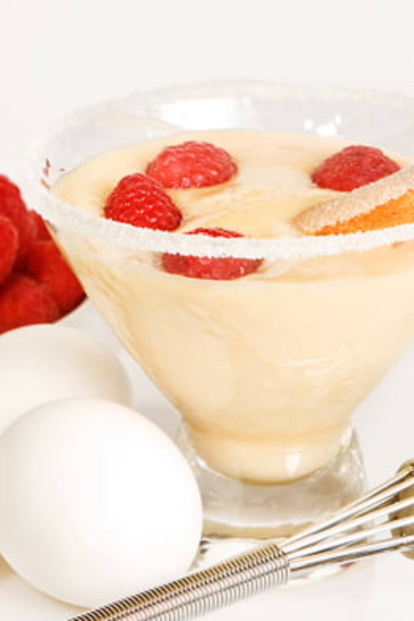 Sabayon met frambozen