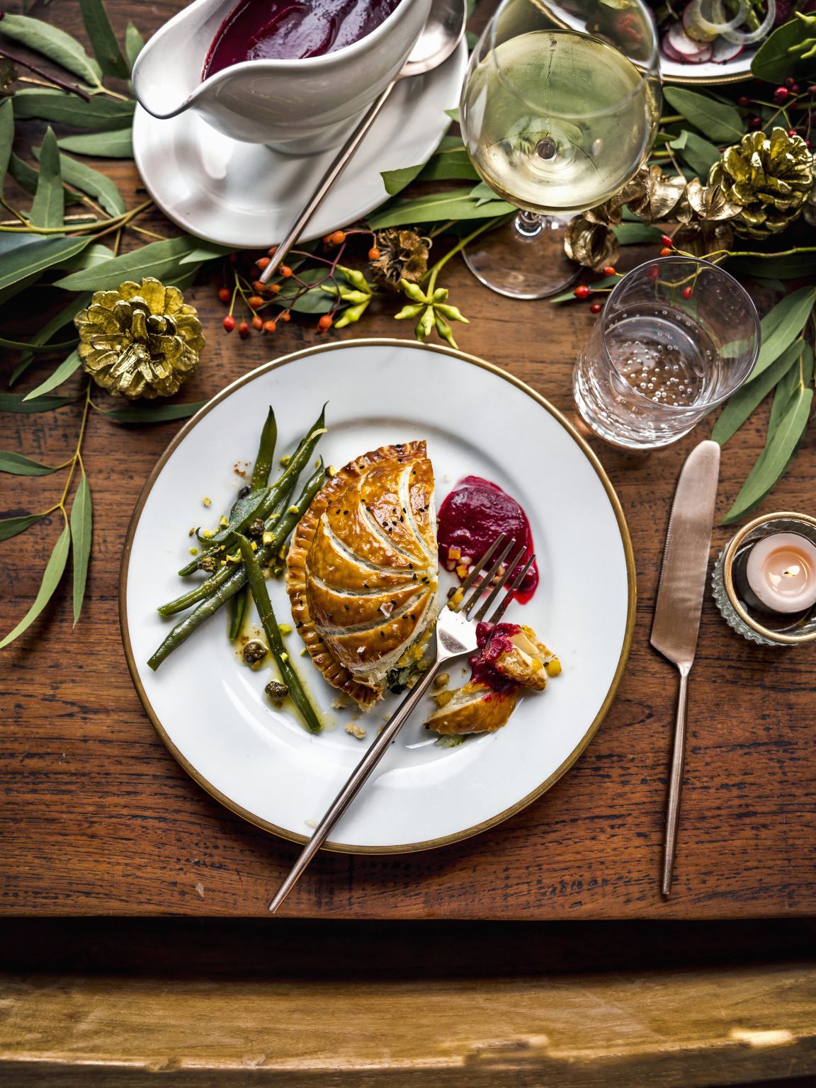 Vegetarische pithivier met knolselderij, pompoen en biet | delicious ...