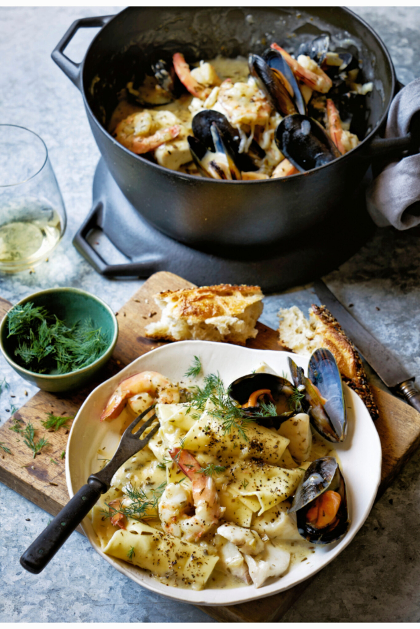 ragù met vis & mosselen | delicious.magazine