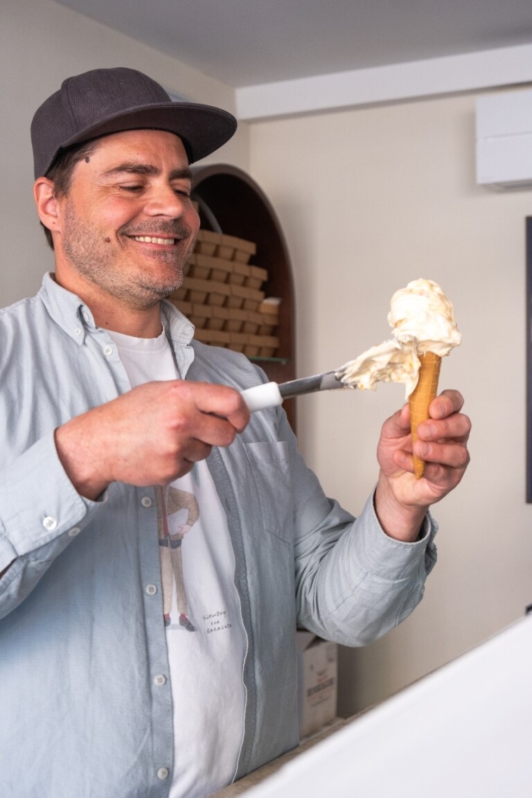 Híer haal je ijs van Honingtomaten en mascarpone | delicious.magazine